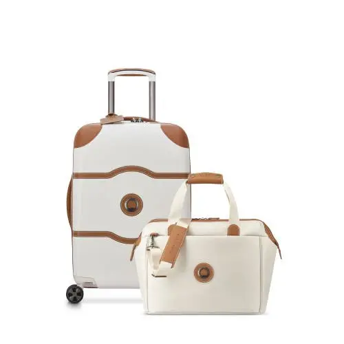 DELSEY PARIS Chatelet Air 2.0 Weekender Duffle & 21" Carry-on Spinner Luggage Set - Angora