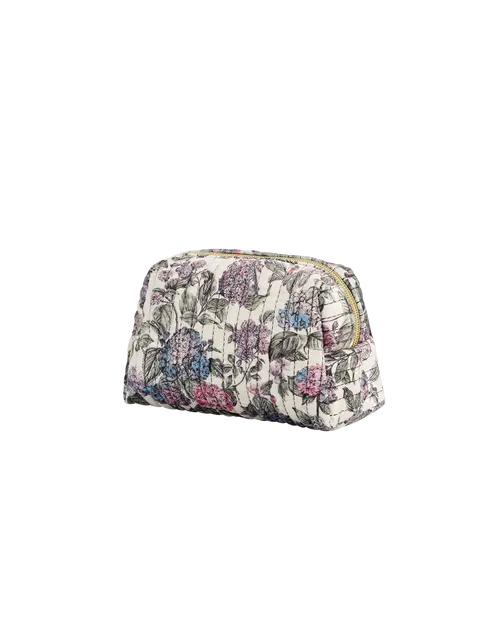 FABLE ENGLAND Hydrangea Small Quilted Makeup Bag