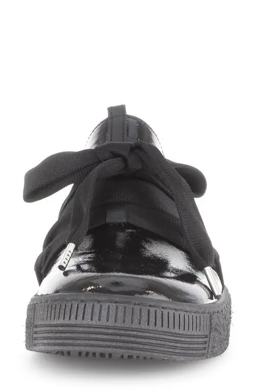 Gabor Leather Platform Sneakers - Black