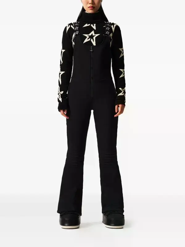 Perfect Moment Star-strap Zip Bib - Black