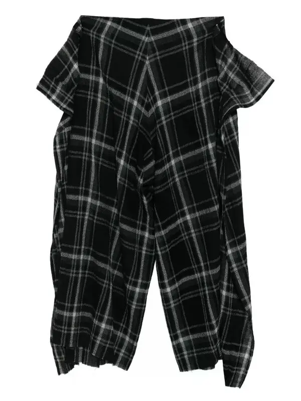 LIMI FEU Checked Flared Trousers