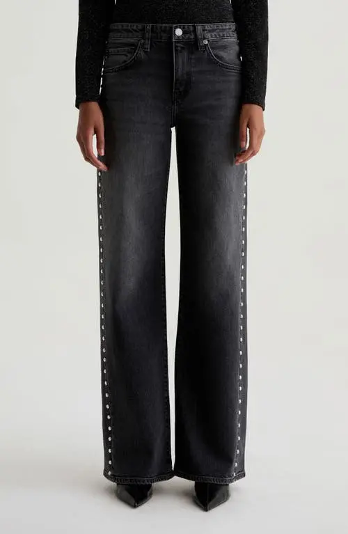 Ag Adria Stud Wide Leg Jeans - Immensity