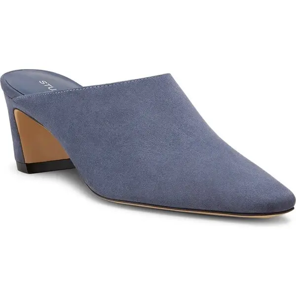 STUART WEITZMAN Stassi 50 Mule - Stormy Blue