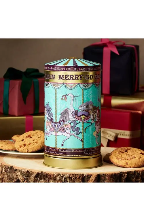 FORTNUM & MASON Mini Merry Go Round Musical Biscuit Tin