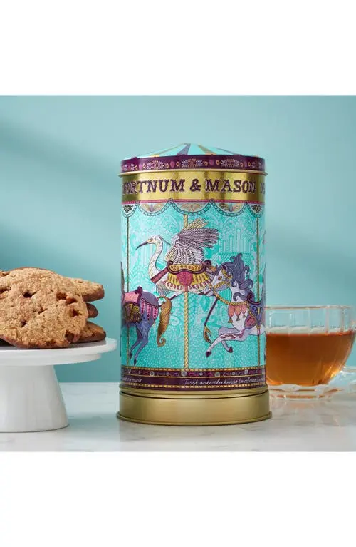 FORTNUM & MASON Mini Merry Go Round Musical Biscuit Tin
