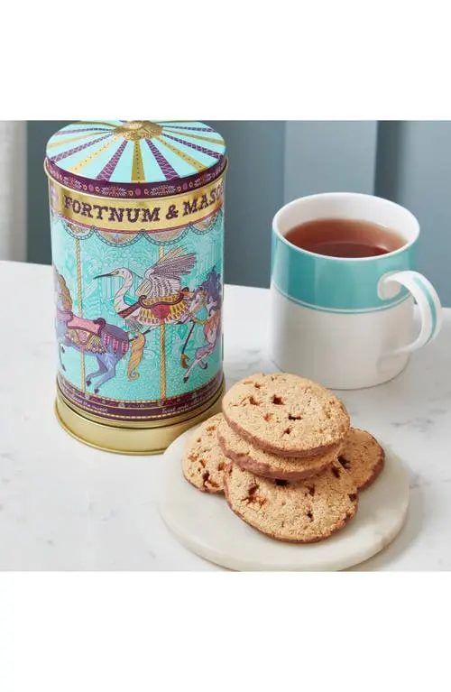 FORTNUM & MASON Mini Merry Go Round Musical Biscuit Tin
