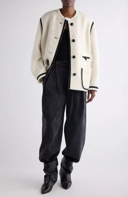 Isabel Marant Étoile Maylin Bouclé Tweed Jacket - Ecru