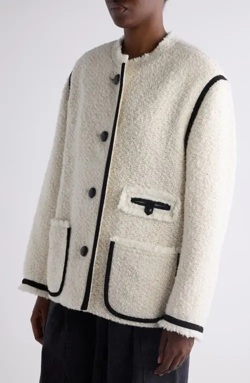 Isabel Marant Étoile Maylin Bouclé Tweed Jacket - Ecru