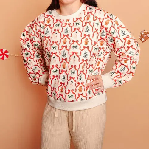 SWEET WINK Christmas Cutie Crewneck Sweatshirt
