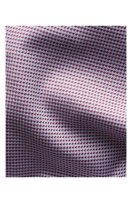 Eton Slim Fit Houndstooth Button-up Shirt - Medium Red