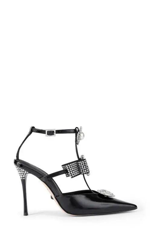 Kurt Geiger Bow Embellished Gladiator Pumps - Black