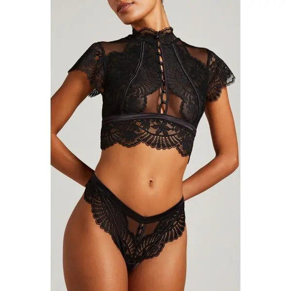 Hunkemoller Amelia Lace Cap Sleeve Bralette