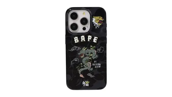 A BATHING APE Souvenir Iphone 15 Pro Case - Black