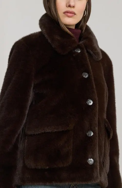 Ralph Lauren Faux Fur Jacket - Circuit Brown