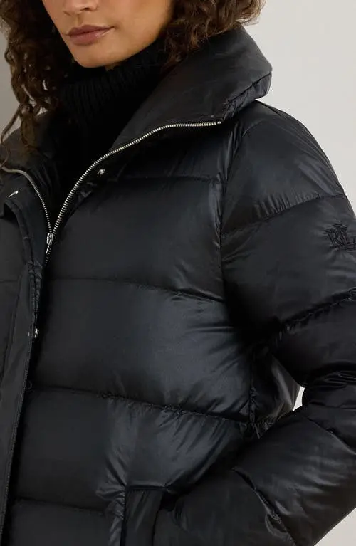 Ralph Lauren Maxi Soft Long Puffer Coat - Black
