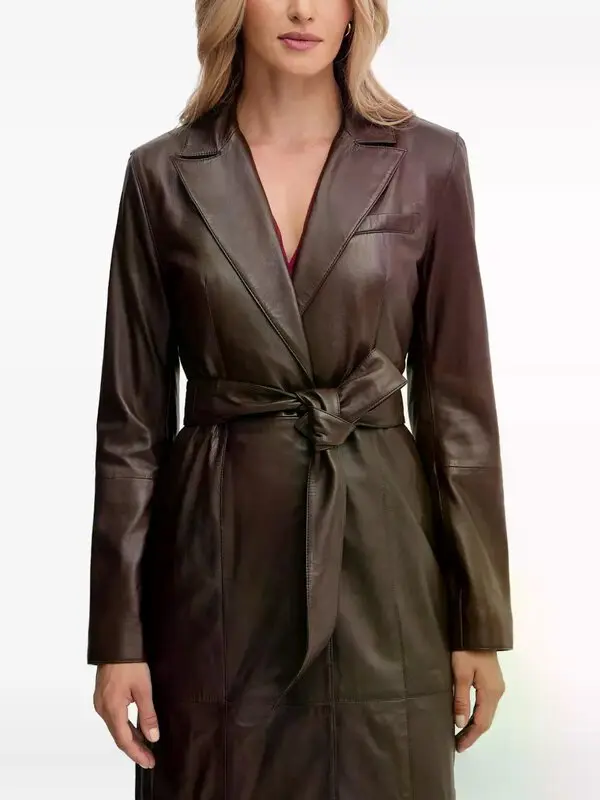 MARCIANO Lana Buttoned Belted Coat