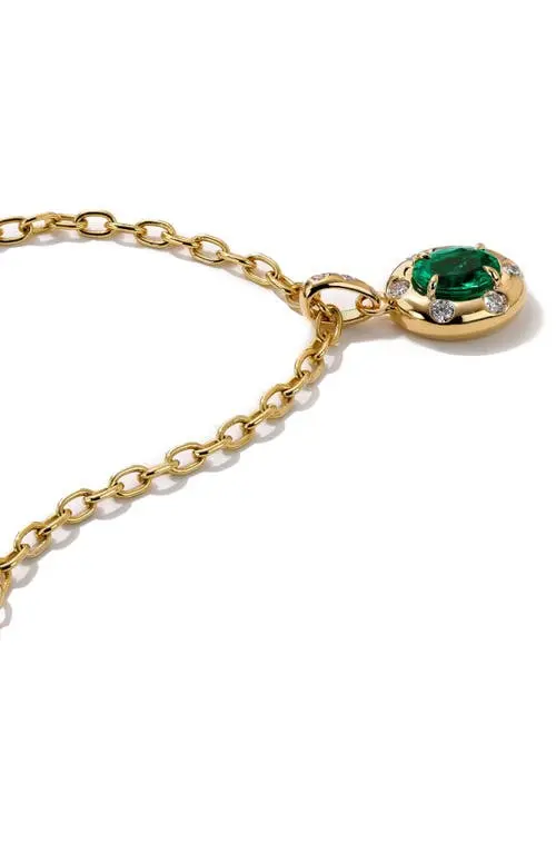 MARK HENRY Aurum Oval 18k Gold Pendant Necklace With And Diamonds