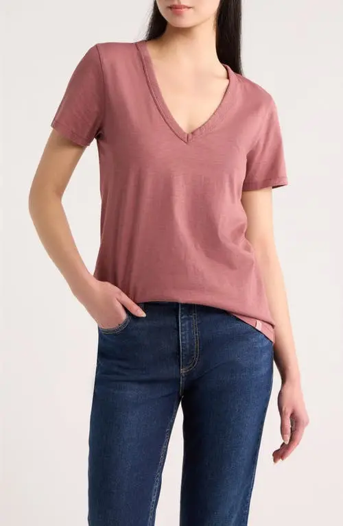 Rag & Bone Slub V-neck T-shirt - Dpmve