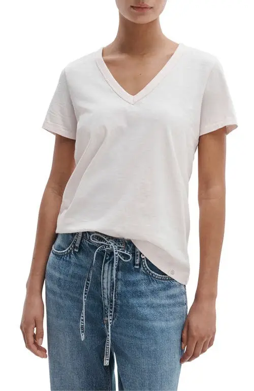 Rag & Bone Slub V-neck T-shirt - Mauve