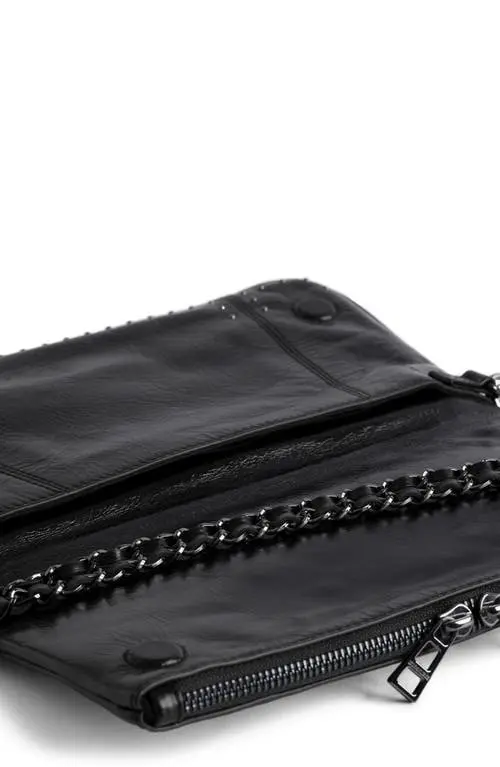 Zadig&Voltaire Rock Leather Crossbody Bag - Black