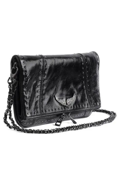 Zadig&Voltaire Rock Leather Crossbody Bag - Black