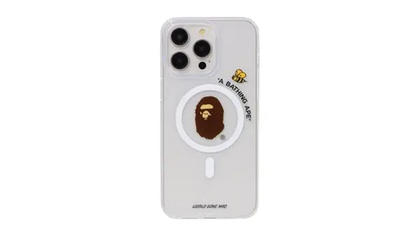 A BATHING APE Ape Head Iphone 15 Pro Max Case - Clear