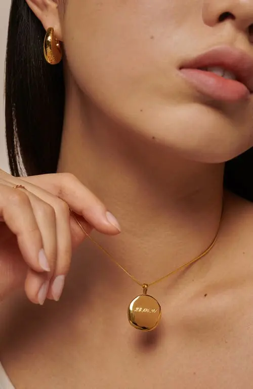 Monica Vinader Deia Pebble Locket Charm