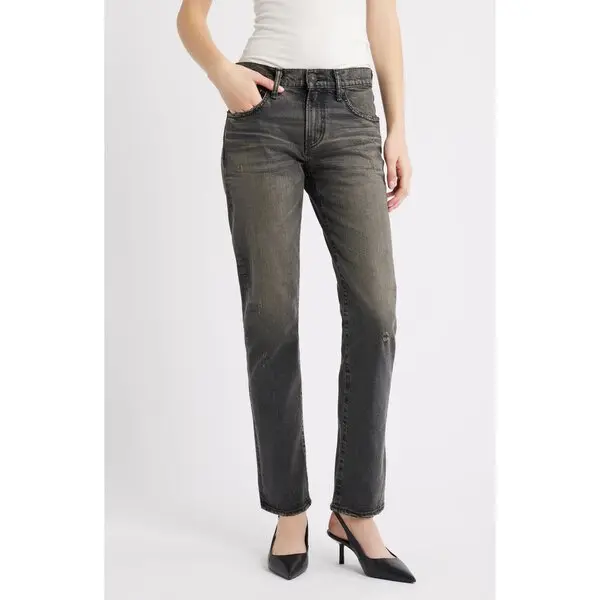 Moussy Vintage Bellview Slim Straight-leg Jeans