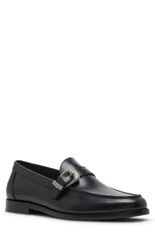 Steve Madden Alcona Loafer - Black Leather