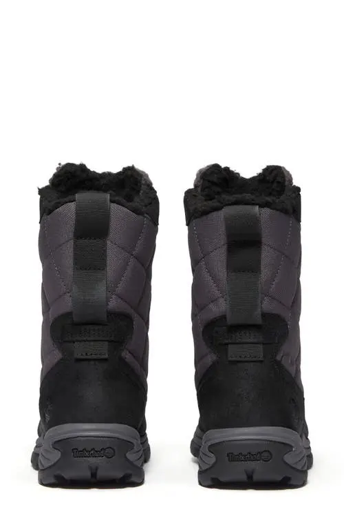 Timberland Waterproof Tall Snow Boots - Black Suede