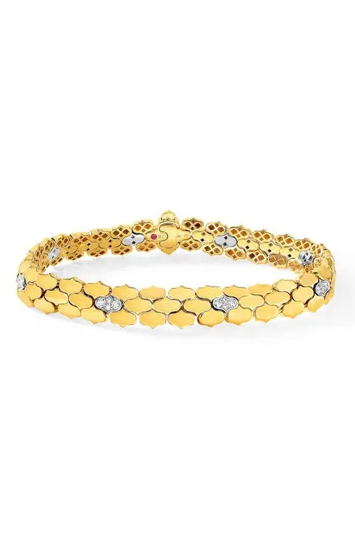 Roberto Coin Cobra Diamond Bracelet - Yellow Gold