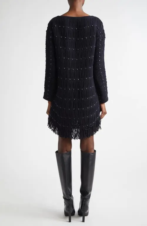 DIOTIMA Notte Merino Wool-blend Mini Sweater Dress