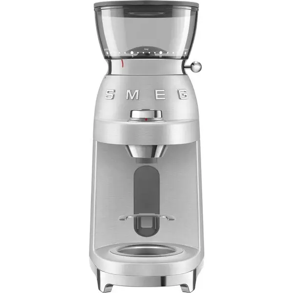 SMEG 50s Retro Style Espresso Coffee Conical Grinder - Stainless Steel