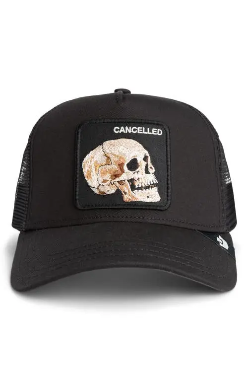 GOORIN BROS The Cancelled Skull Patch Trucker Hat - Void