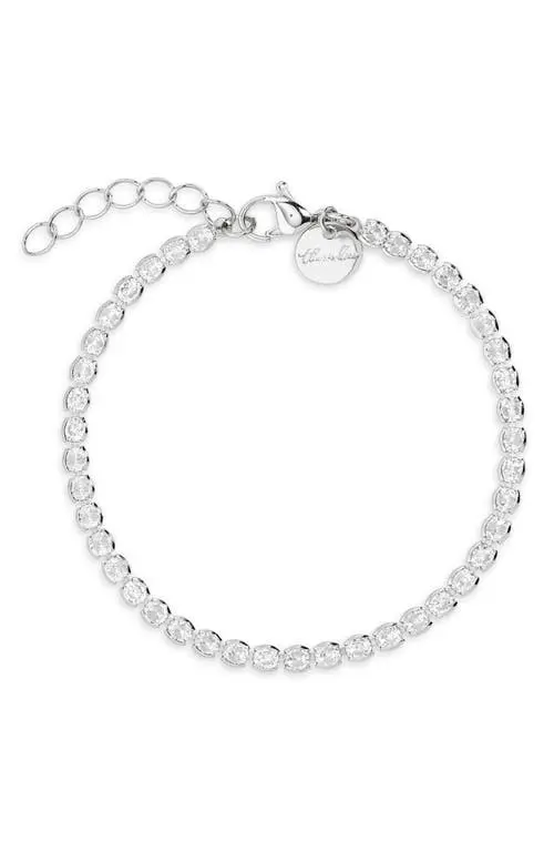 THE SIS KISS Meg Tennis Bracelet - Silver