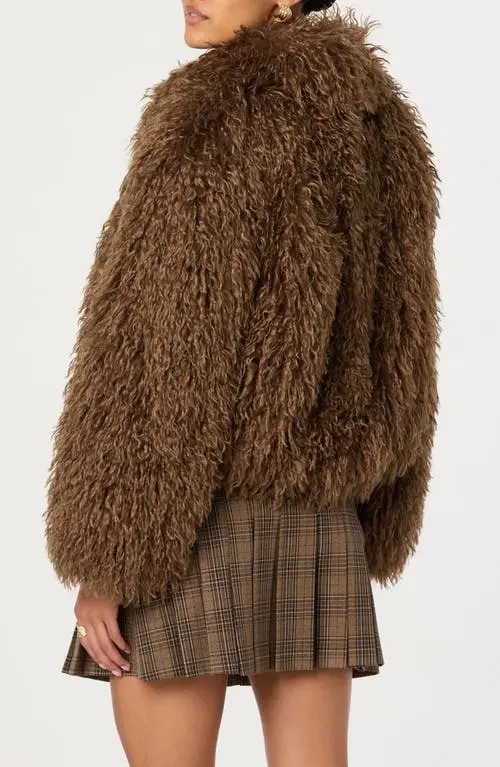 Astr The Label Kamrath Faux Fur Jacket