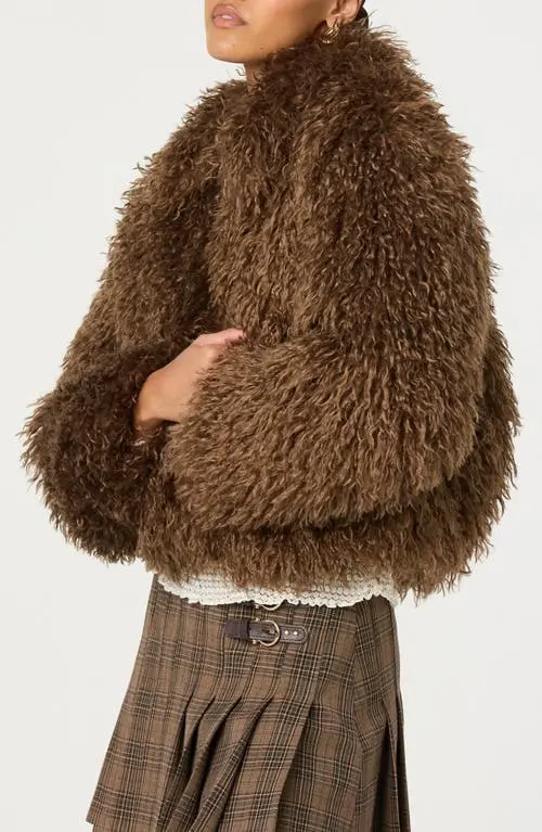 Astr The Label Kamrath Faux Fur Jacket