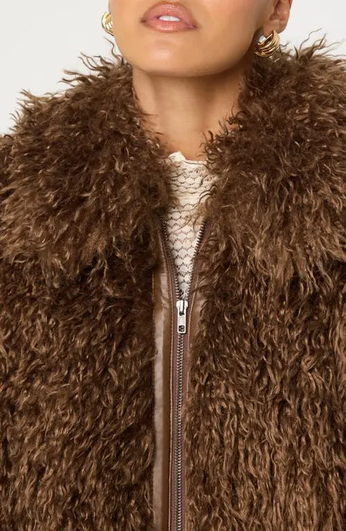 Astr The Label Kamrath Faux Fur Jacket