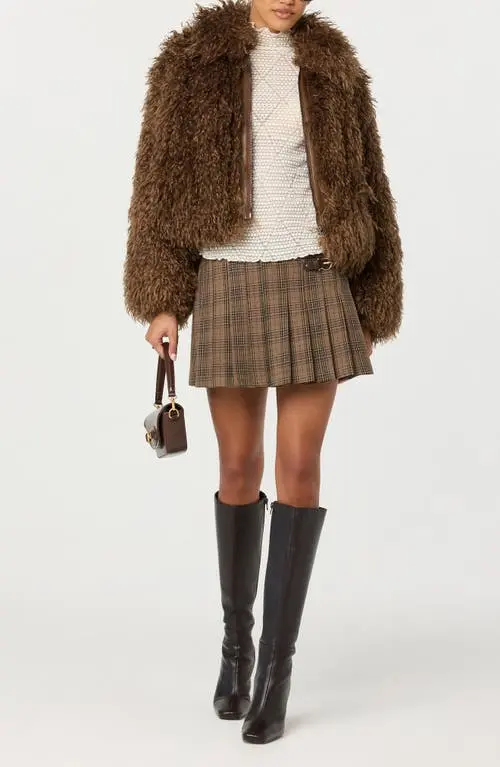 Astr The Label Kamrath Faux Fur Jacket