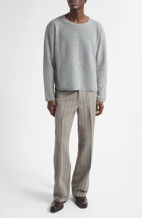 SECOND / LAYER Waffle Stitch Wool & Cashmere Sweater