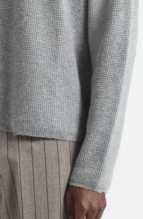 SECOND / LAYER Waffle Stitch Wool & Cashmere Sweater