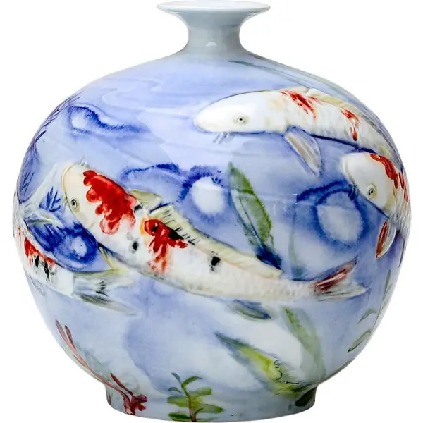 WINWARD HOME Fish Bottle Vase - Multicolor