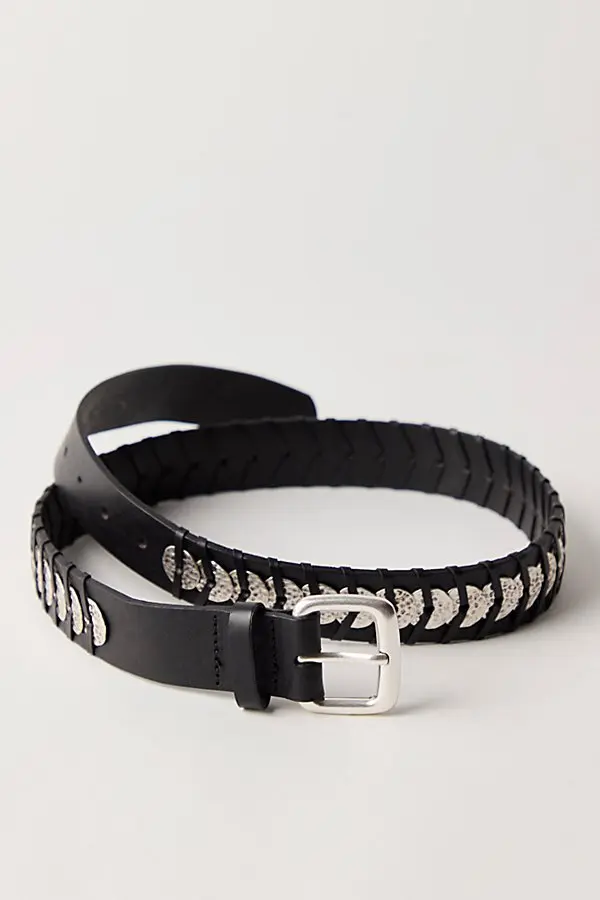 Free People Demi Disc Leather Belt