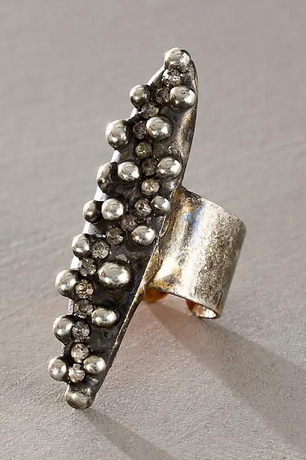 MIKAL WINN Navette Crystal Statement Ring
