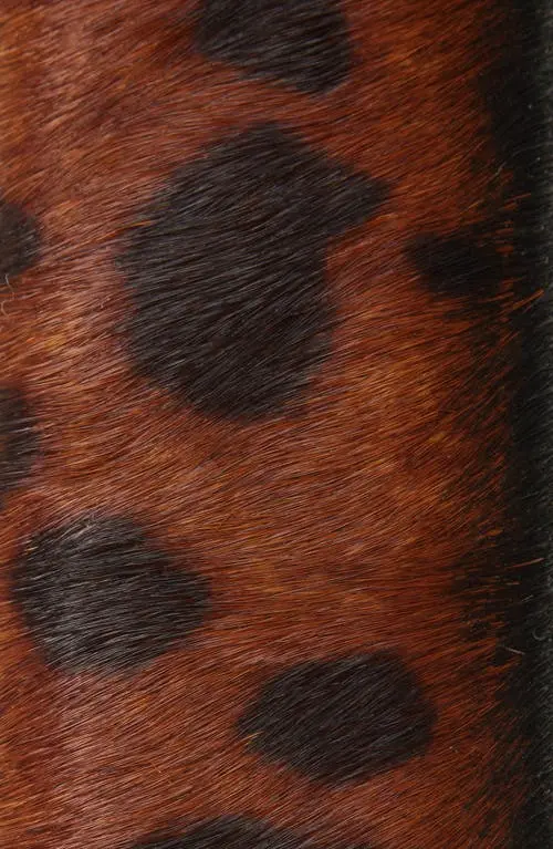 Madewell Inez Leopard Calf Hair Leather Belt - Caramel Multi