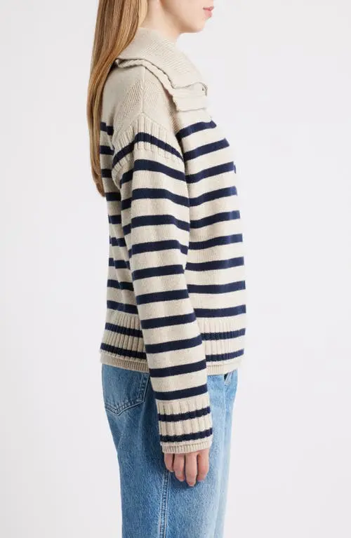 Rag & Bone Ilaria Stripe Wool Pullover