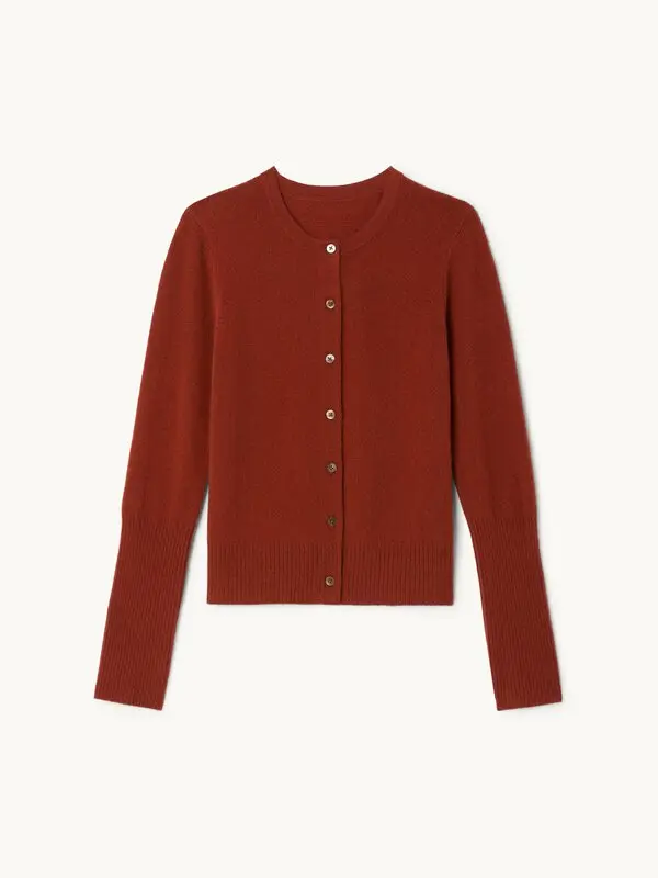 Guest In Residence Cashmere Crewneck Cardigan