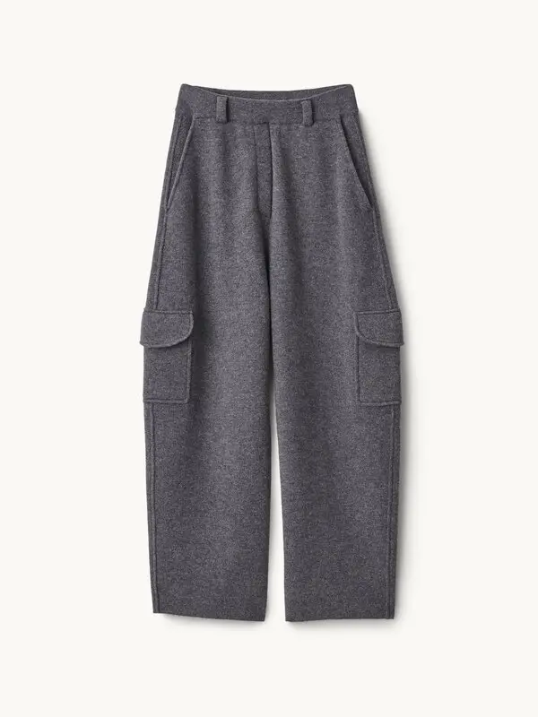 LISA YANG Azaria Cashmere Barrel-leg Pants