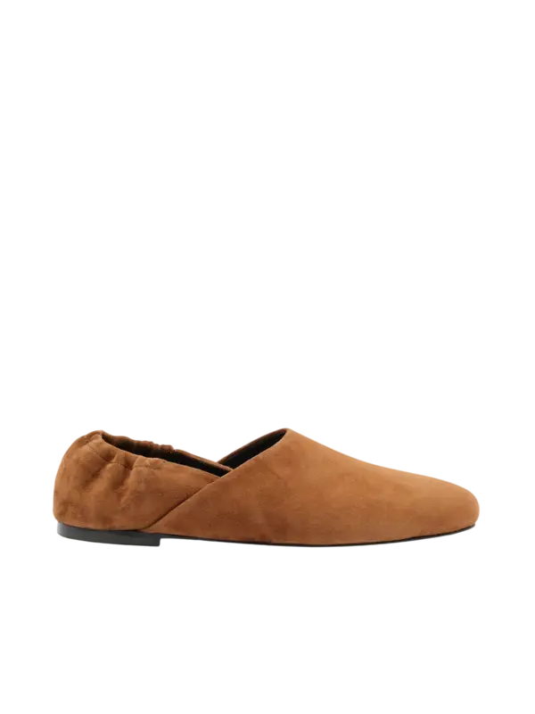 Proenza Schouler Ruched Slippers - Rust