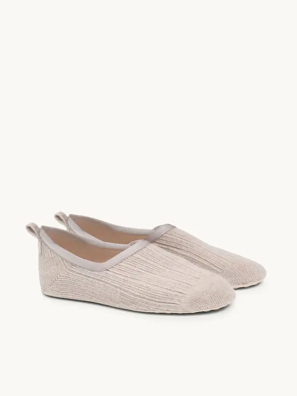 BRAVE PUDDING Cashmere Sock Shoe - Ink